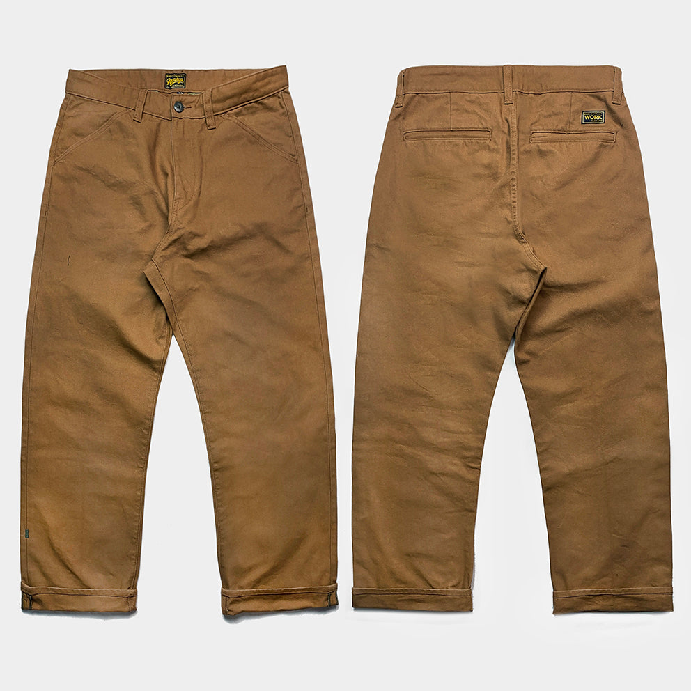 BZEN M.1136 RORY-CR RELAX FIT FLAT FRONT 4 POCKET CANVAS PANT-12OZ-RUS ...